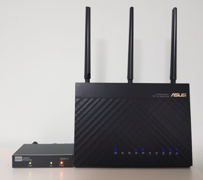 via coax cable private house - GIGA Copper Networks